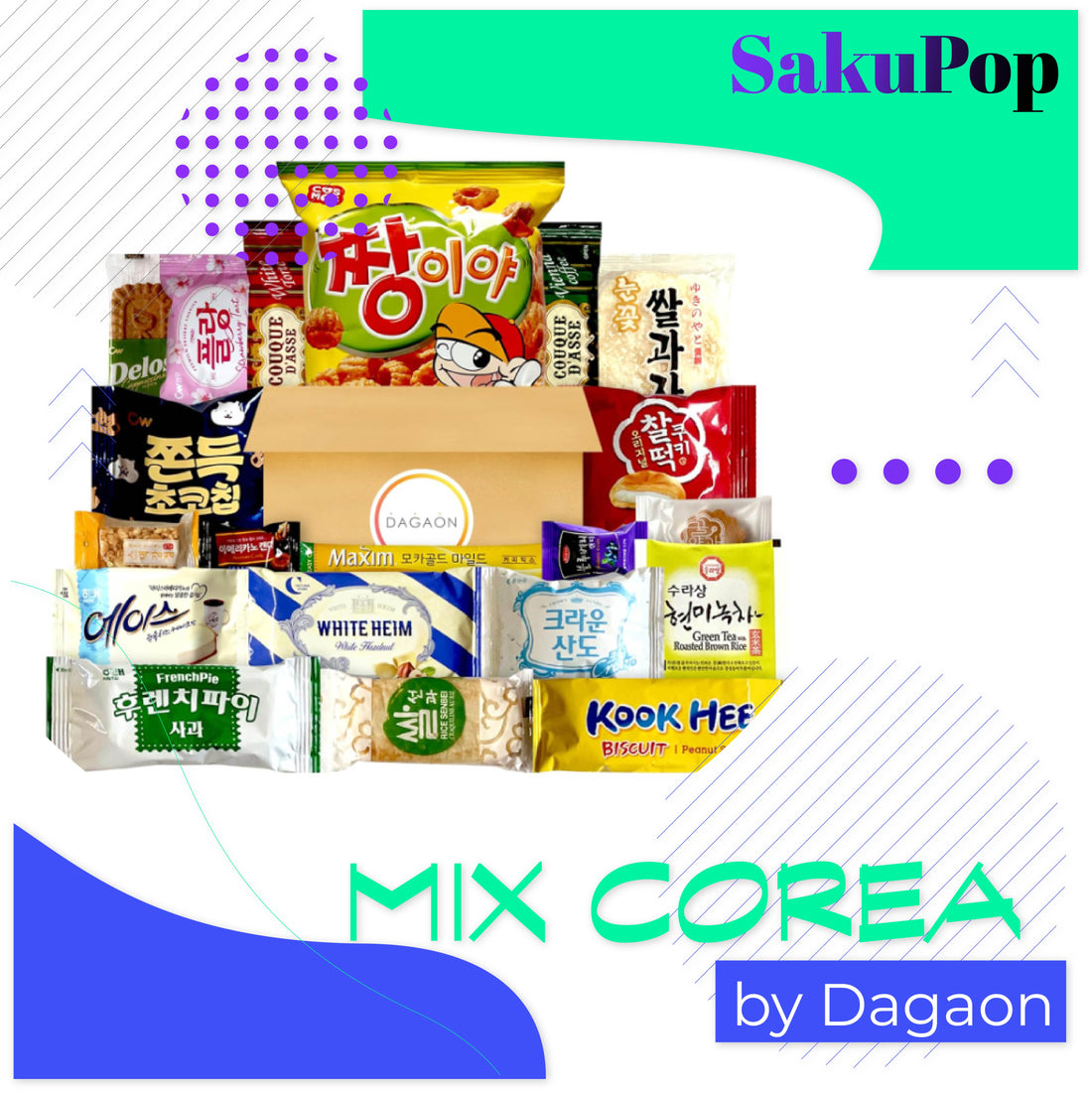Caja Tematica Snacks Coreanos "Mix Corea" – SakuPop Store